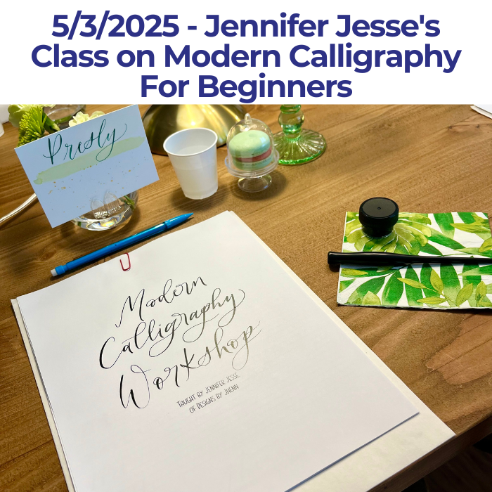 5/3/2025 - Jennifer Jesse's Class on Modern Calligraphy For Beginners ...